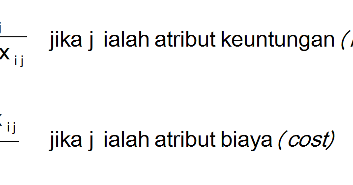 Situs Pelajar : Sistem Pendukung Keputusan Metode Simple Additive Weighting (SAW)