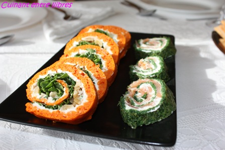 Cuinant entre llibres: Rotlle d’espinacs farcit de formatge i salmó