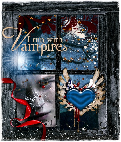 I Run With Vampires Collage | Art Chick Studio