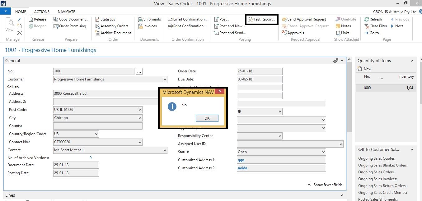 Extensions in Navision 2016