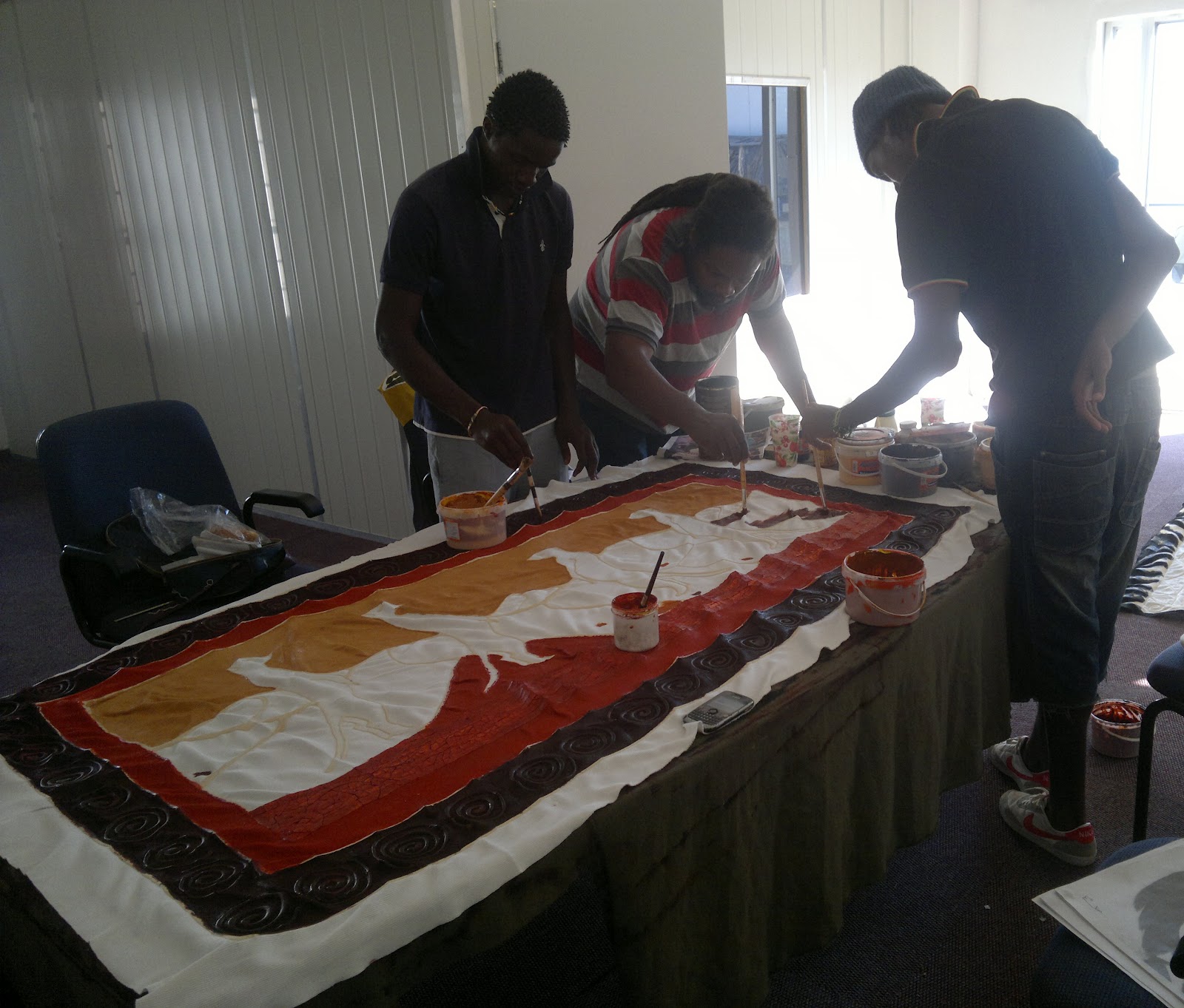 Hand Made Batiks from Namibia: Sadza Batik Process