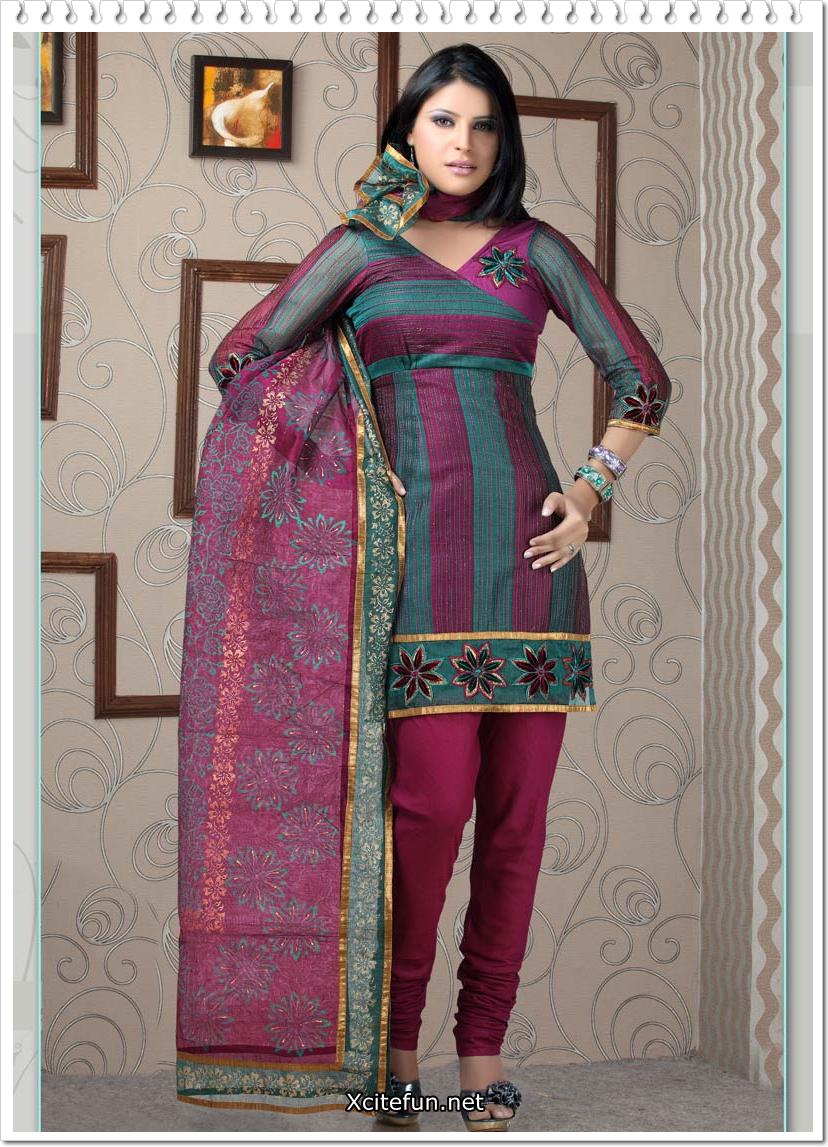 Fashion Girl: Churidar Salwar Kameez Beautiful Designs
