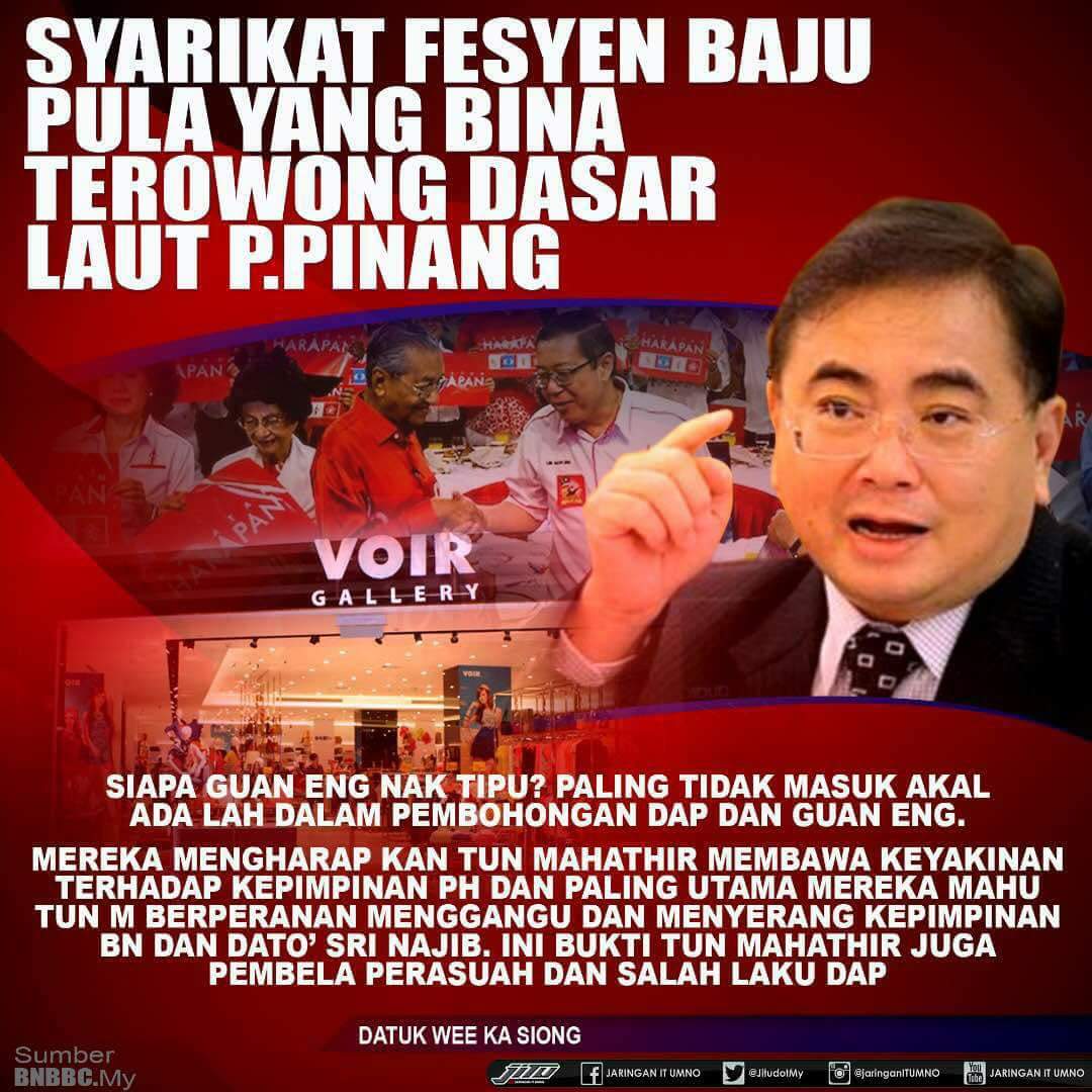 KL CHRONICLE: Usaha Lim Guan Eng guna Sekolah Cina untuk menyerang Wee Ka Siong nampaknya gagal ...