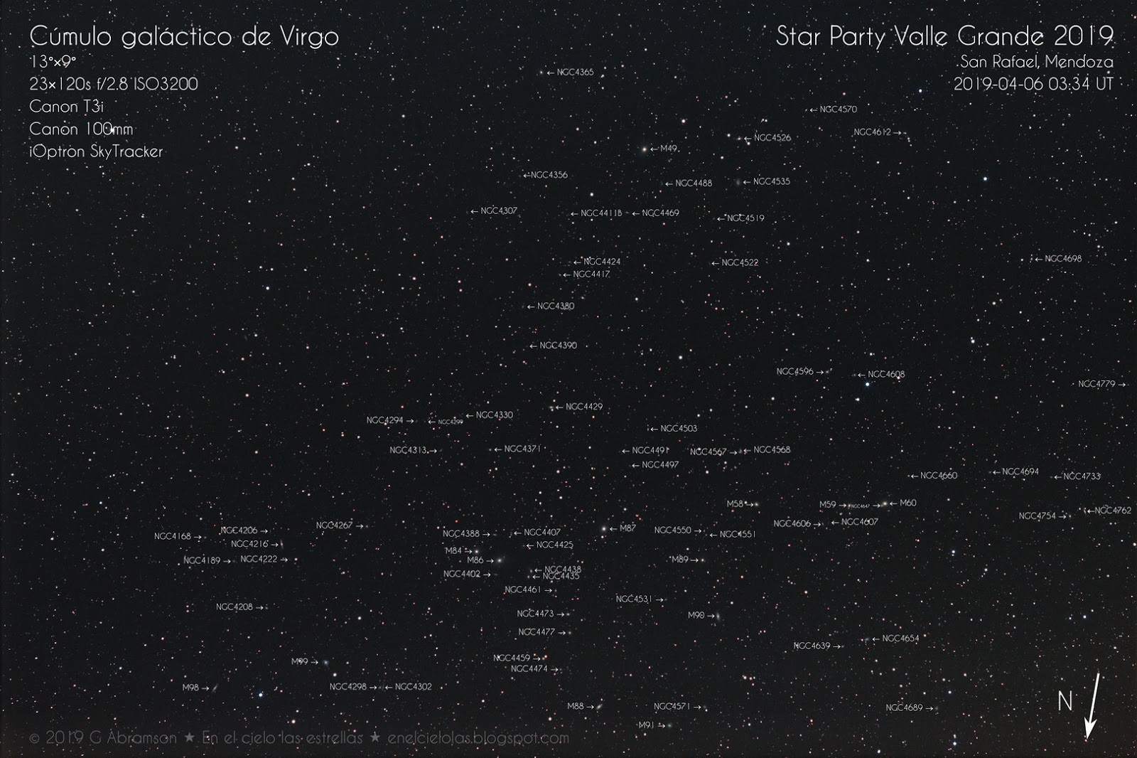 En el cielo las estrellas: El cúmulo de Virgo