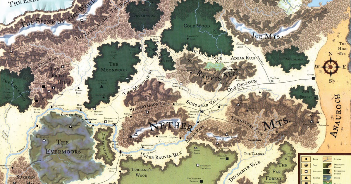 Forgotten Realms: Mapa das Fronteiras Prateadas