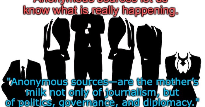 jobsanger: Anonymous Sources Are Critical To Our Democracy