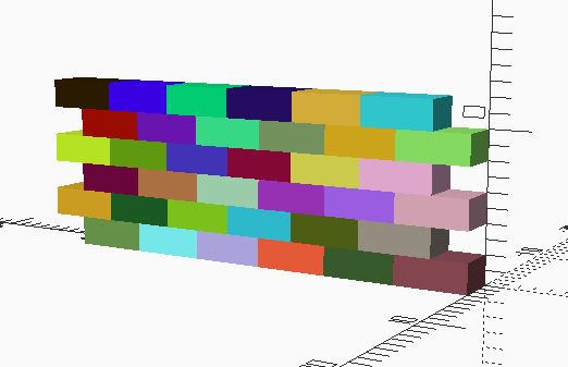 OpenSCAD Snippet Pad: Stone wall brick offset calculations