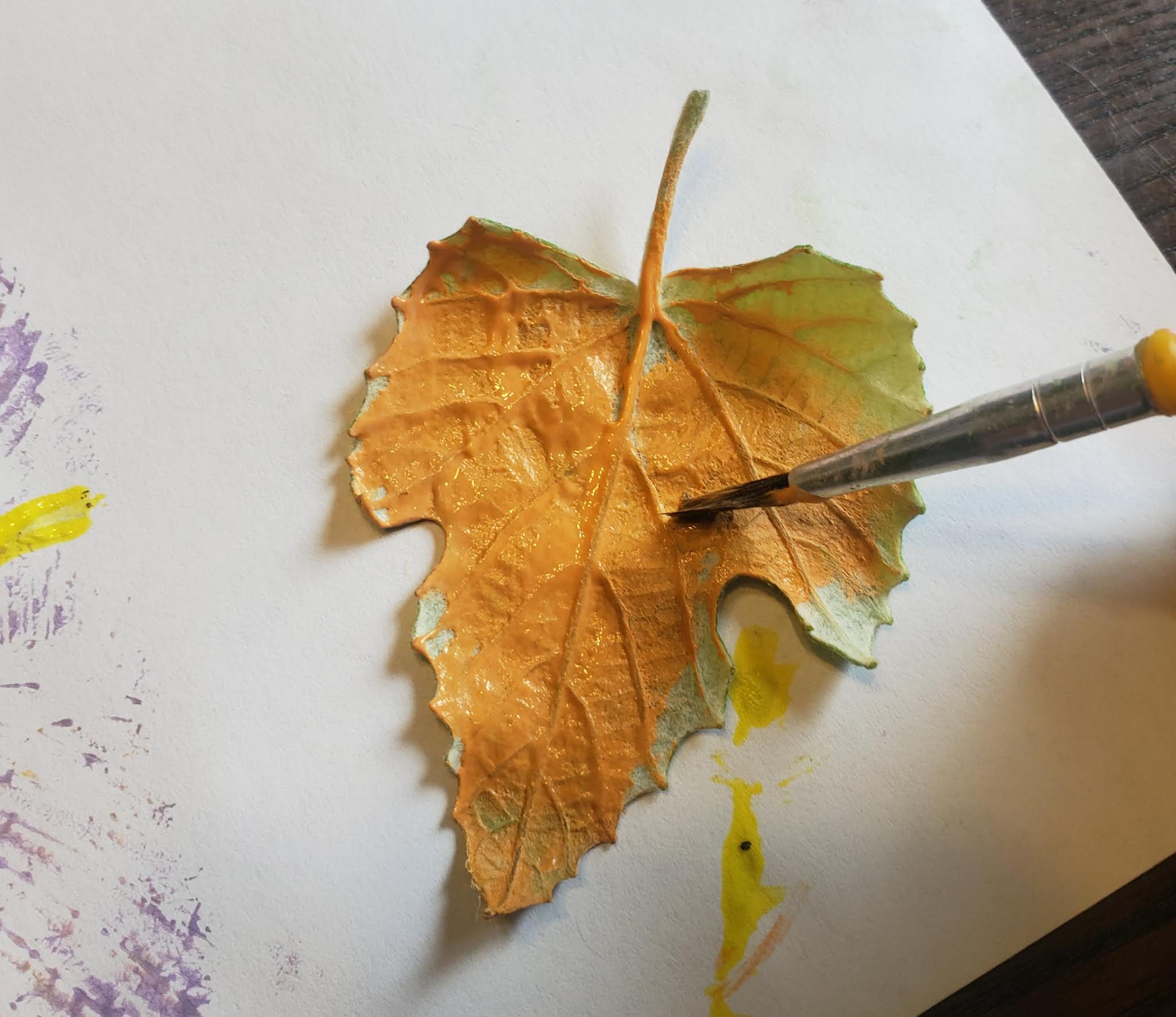 Nature Stamping- A Simple Nature Craft for Kids