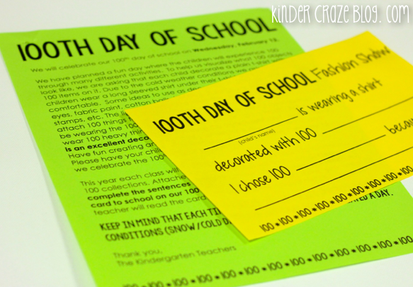 Hip, Hip, Hooray! It's the 100th Day! - jillian laura designs