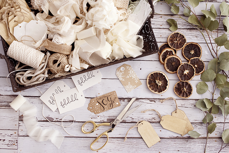 Pen + Paper Flowers: STYLING | Neutral + Natural Gift Wrapping Ideas