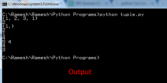 PYTHON BASICS - RAMESH'S BLOG