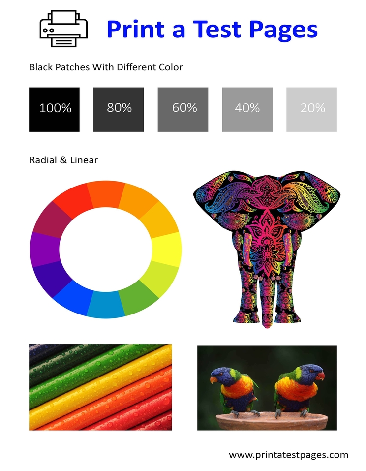 Printer Test Page Color - Fun Coloring