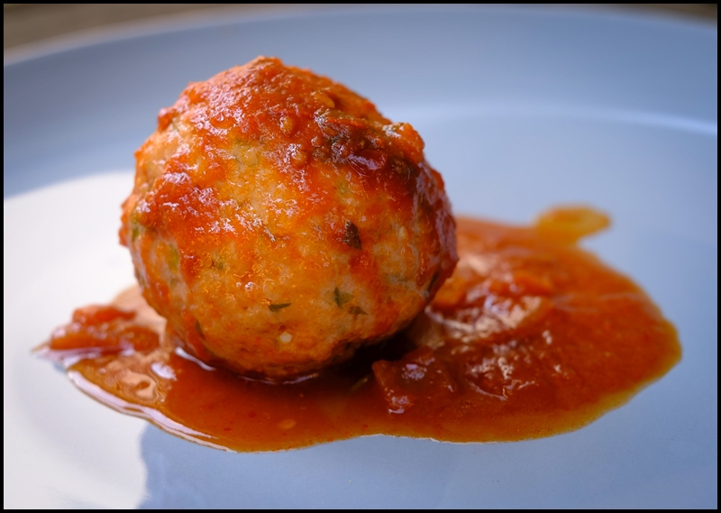 Fish "Meatballs" in Frad Diavolo Sauce...Mmmmm