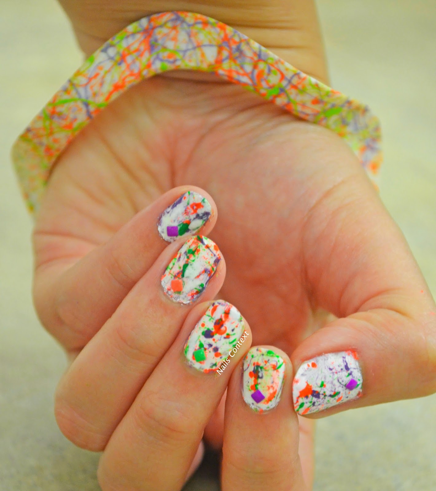 Nails Context: Splatter Nail Art