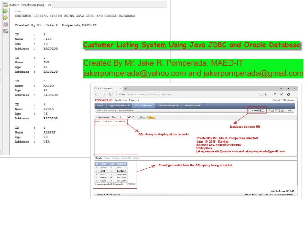 Free Programming Source Codes and Computer Programming Tutorials: Customer Listing System Using ...