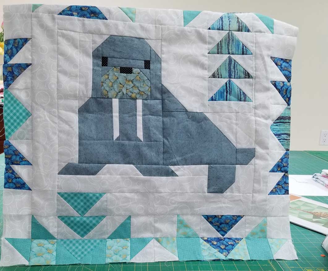 Crazy Quilter on a Bike!: North Stars - Willa Walrus