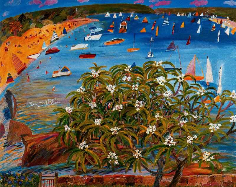 Painting of Ken Done artist, Ken Done paintings