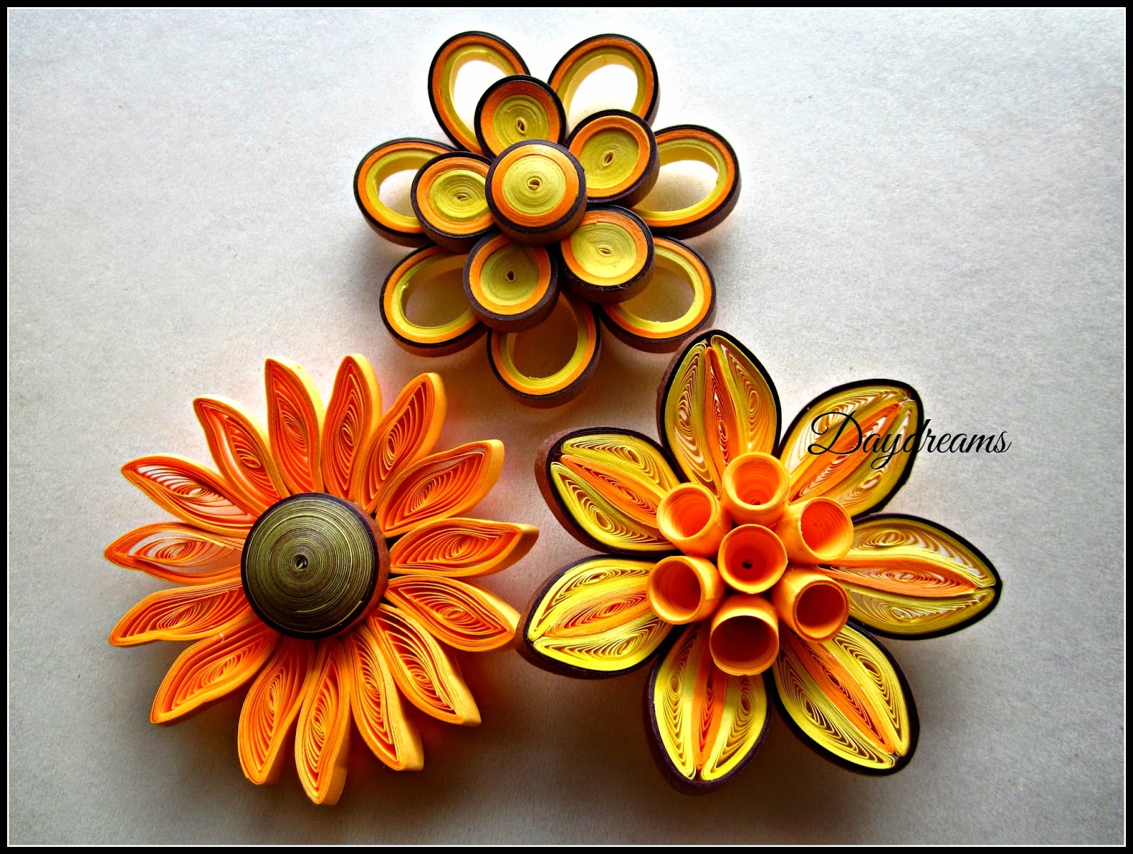 DAYDREAMS: For my love for Quilled flowers