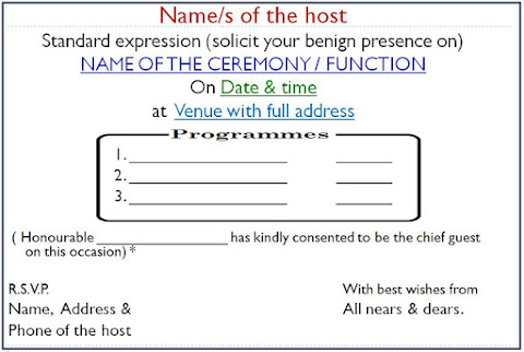 English Class: Invitation Writing CLASS XI-XII CBSE