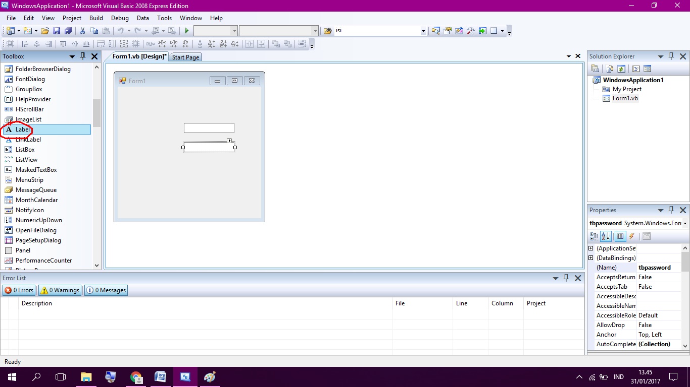 Windows forms меню