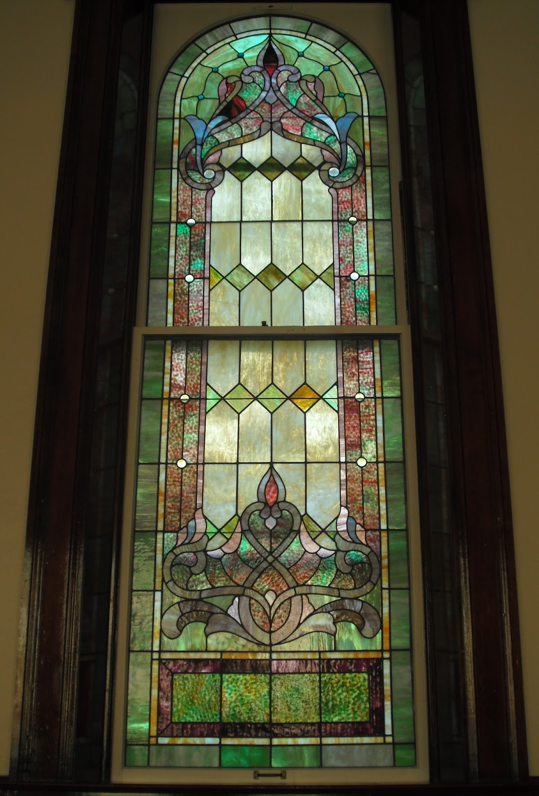 Historic LDS Architecture: Kaysville Tabernacle: Stained Glass