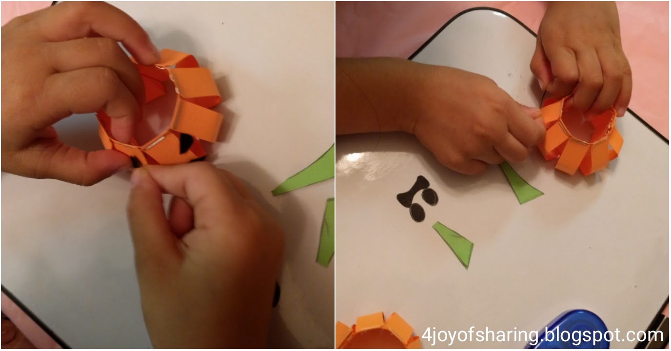 Jack-O-Lantern Paper Pumpkins - The Joy of Sharing