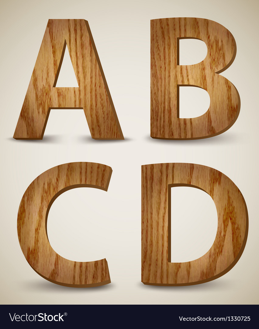 Wooden Alphabet Letters ~ Thankyou Letter