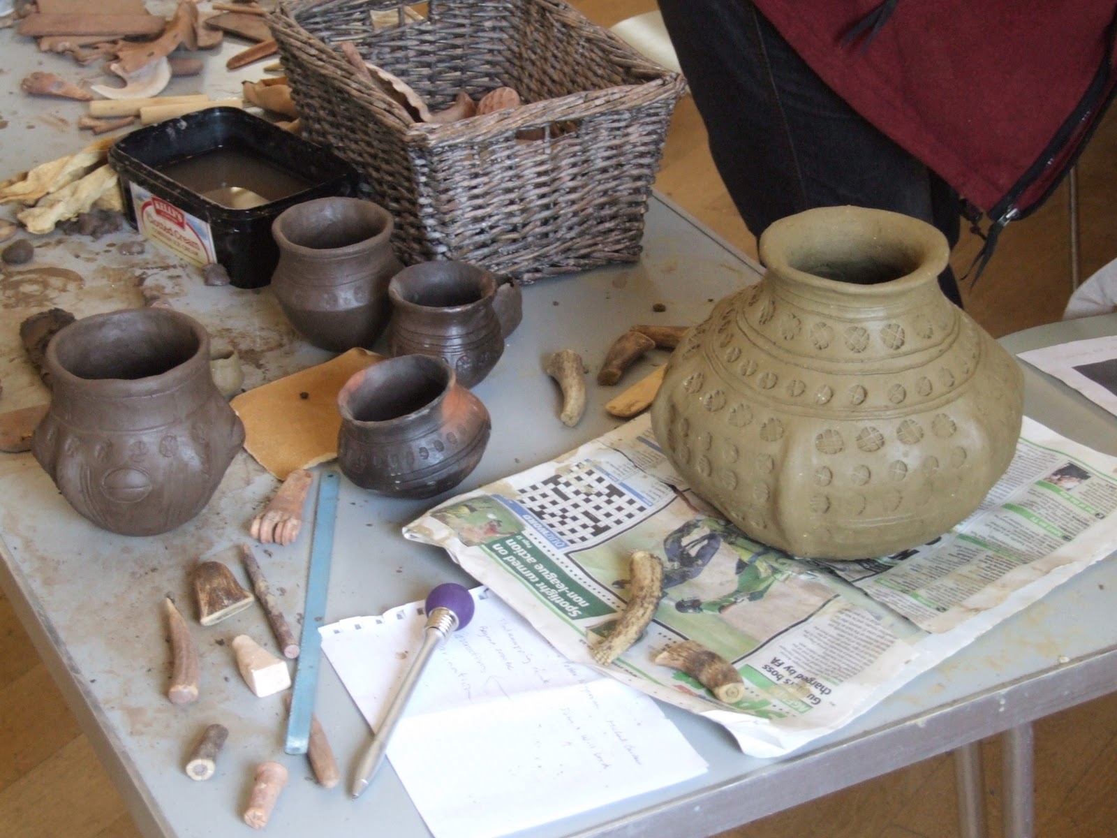 Graham's Potted History: Sutton Hoo Anglo-Saxon Pottery Workshop