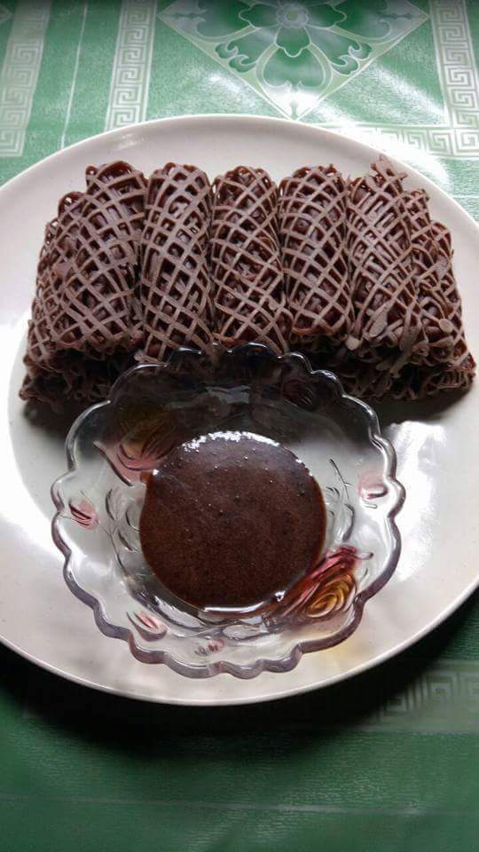 ROTI JALA COKLAT - cikcappuccinolatte