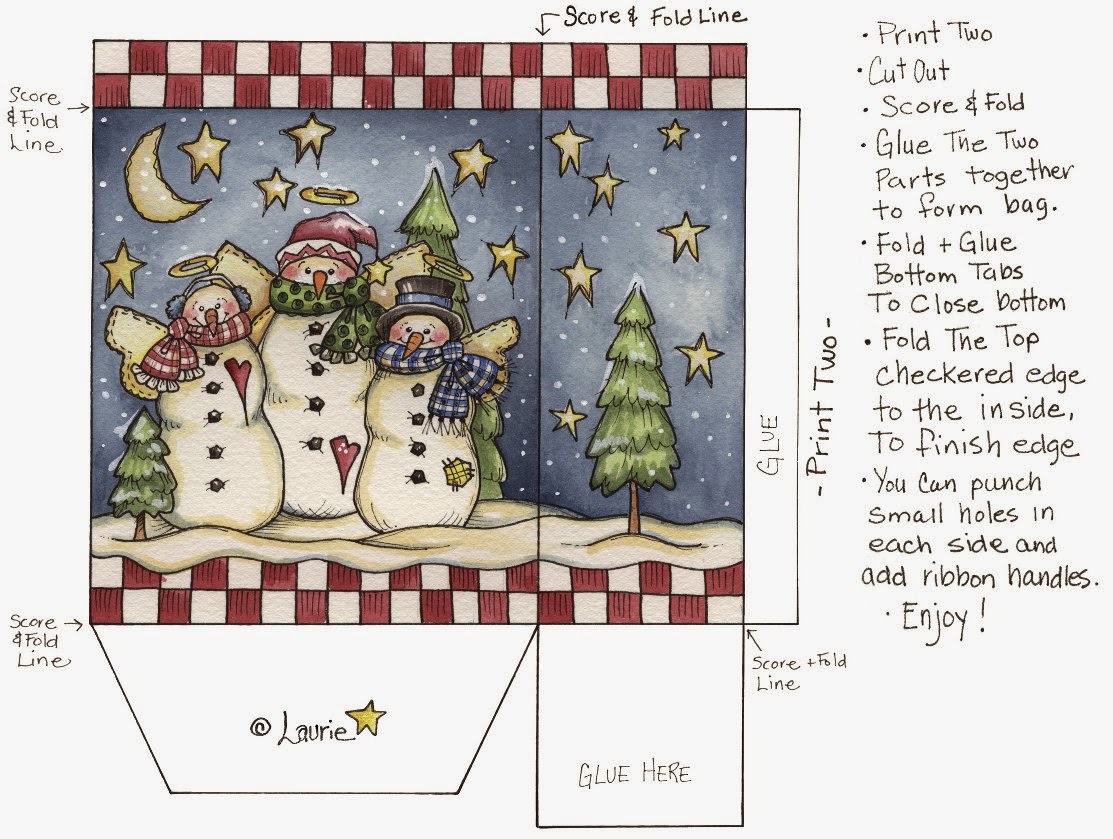 Snowman Free Printable Boxes in Different Styles. - Oh My Fiesta! in ...