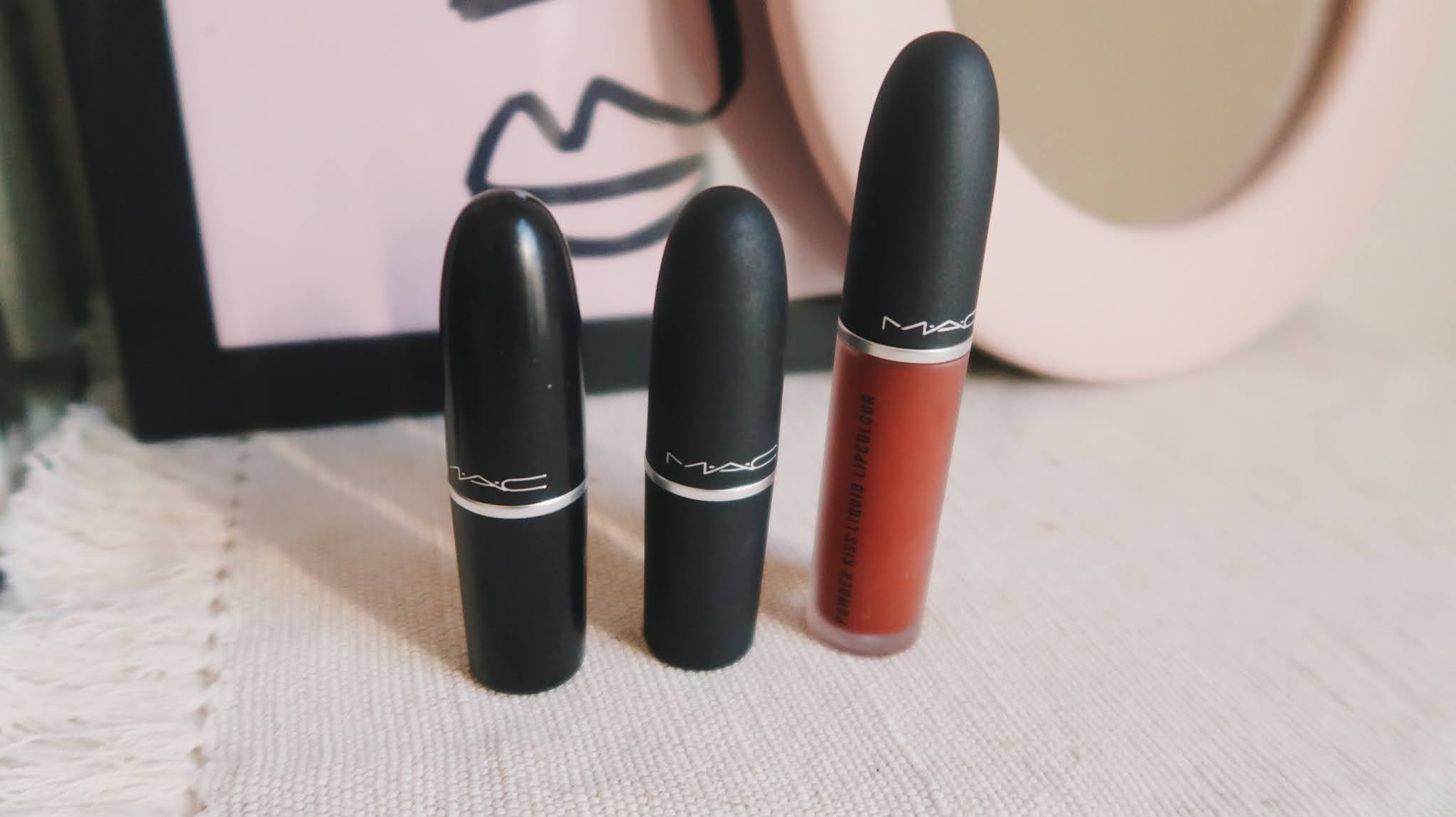 MAC Marrakesh Shades Comparison (Matte, Powder Kiss Lipstick ...