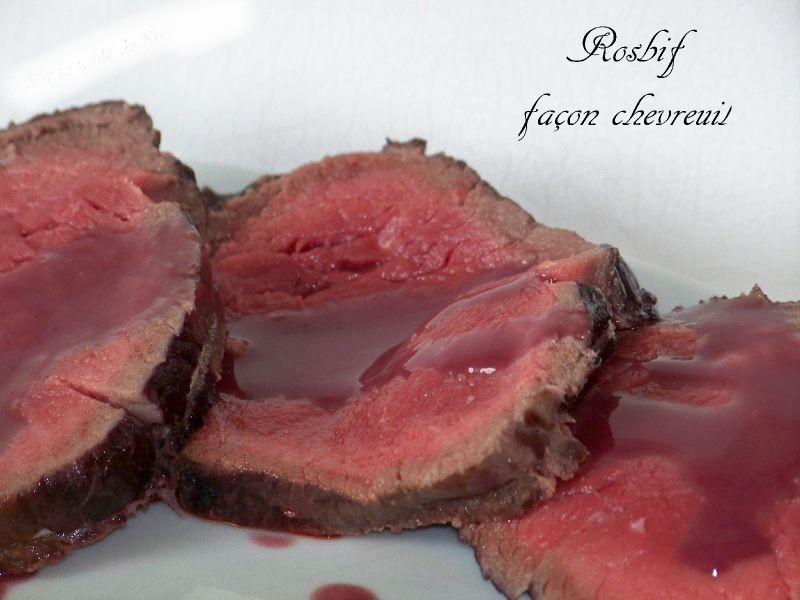 Recettes principales: Rosbif façon chevreuil