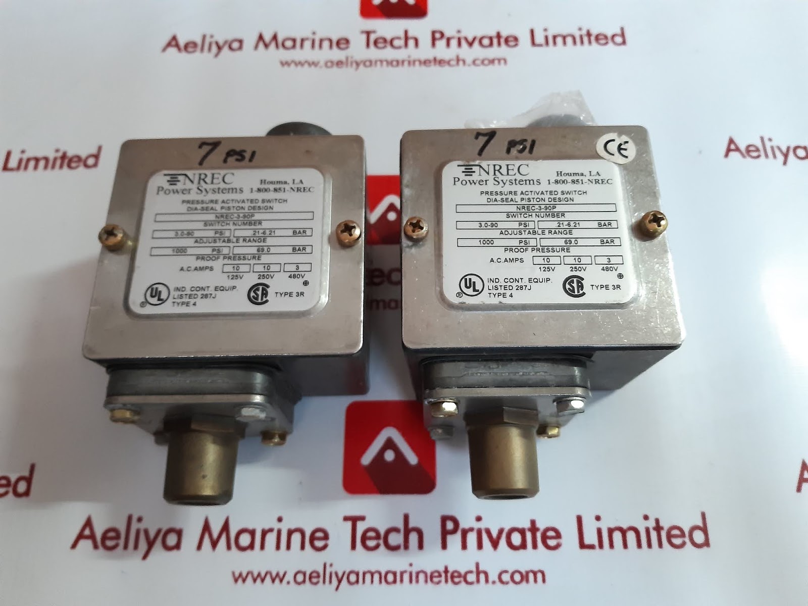NREC POWER SYSTEMS NREC-3-90P PRESSURE ACTIVATED SWITCH - Aeliya Marine
