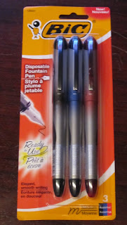 Pen and Paper Hoarder: New Bic Disposable Fountain Pens