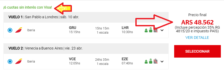 Vuelos a Londres a partir de AR$ 48.562 desde Sao Paulo regresando desde Venecia a Buenos Aires!!!