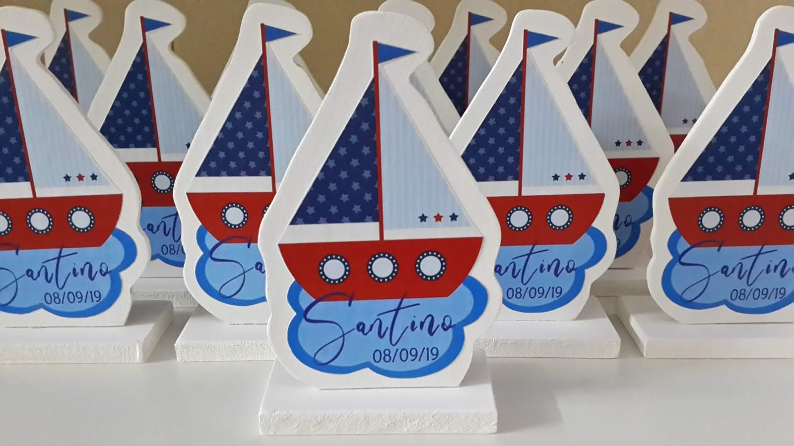 BARQUITOS CON BASE / Souvenirs para Bautismo