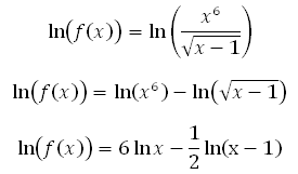 The Math Blog: Logarithmic Differentiation - Solved Example (1)