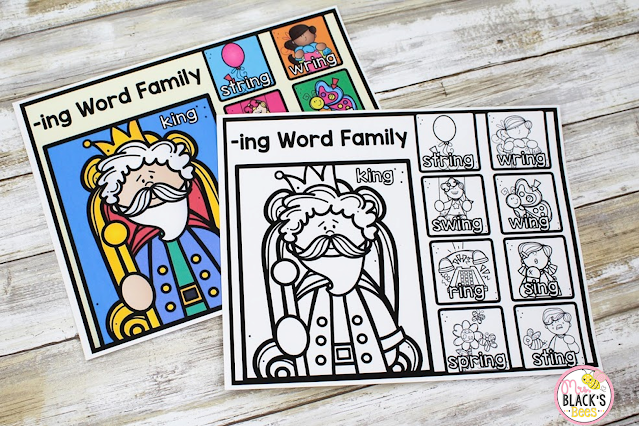 -ing Word Family Activities | Mrs. Black's Bees