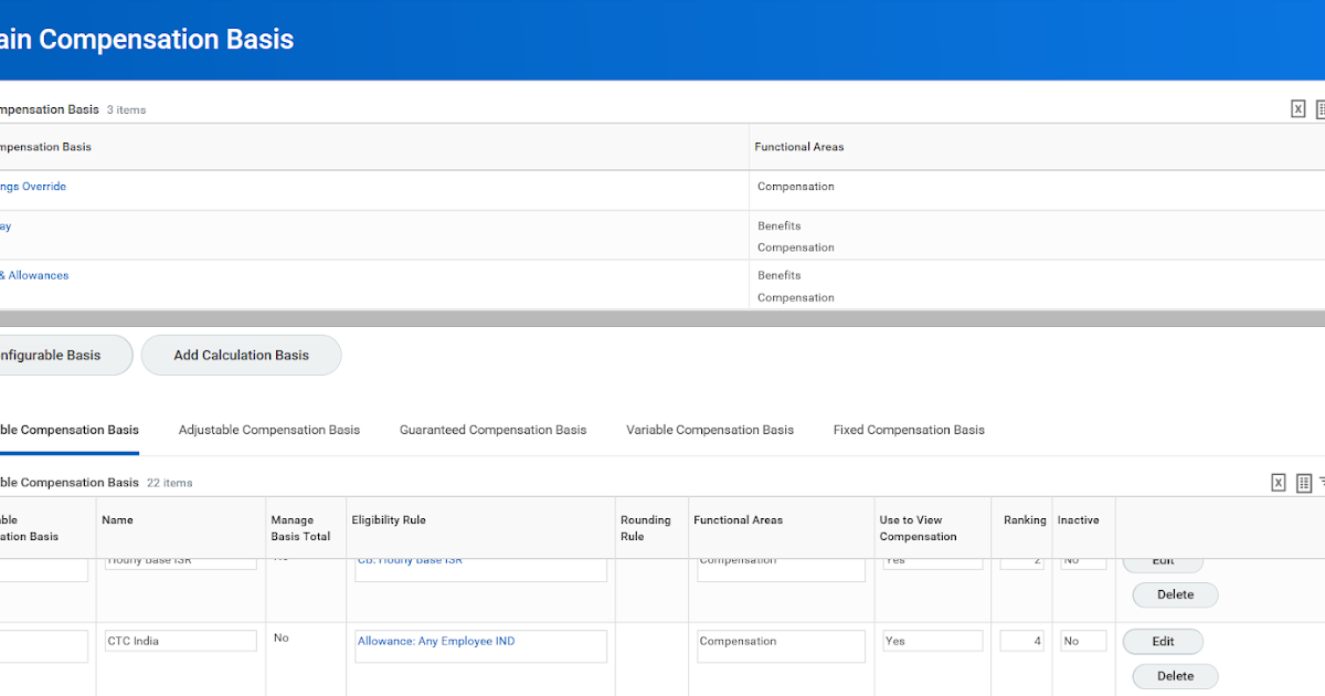 Workday Mastery Maintain Compensation Basis