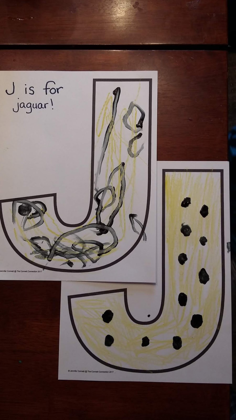 Letter Crafts with Capital Letter Outlines