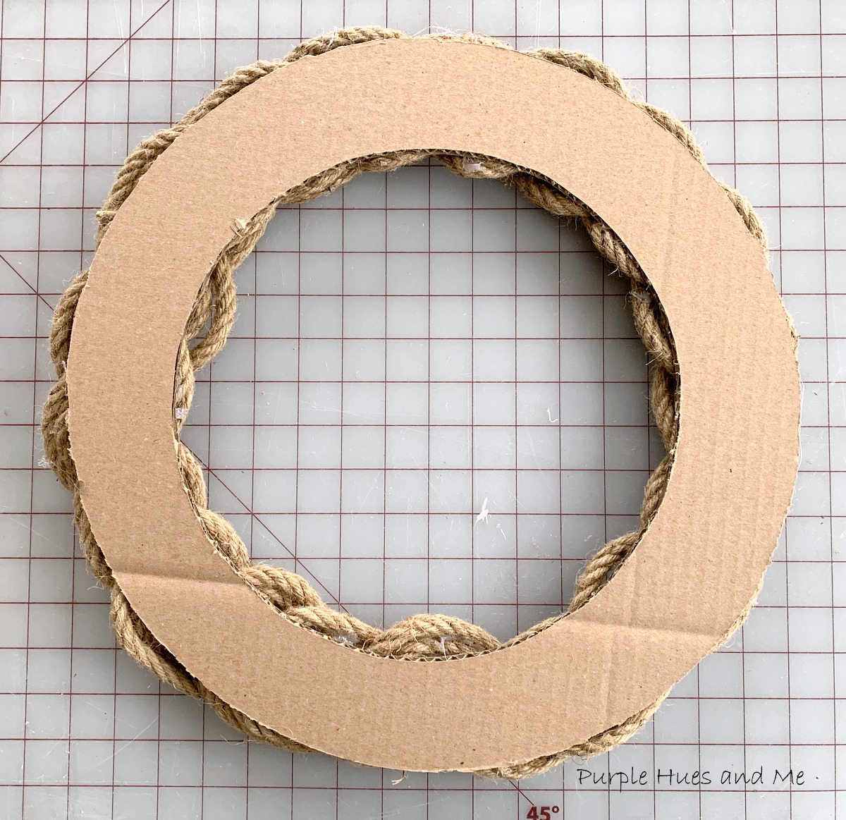 Purple Hues and Me: Braided Rope Spring Wreath