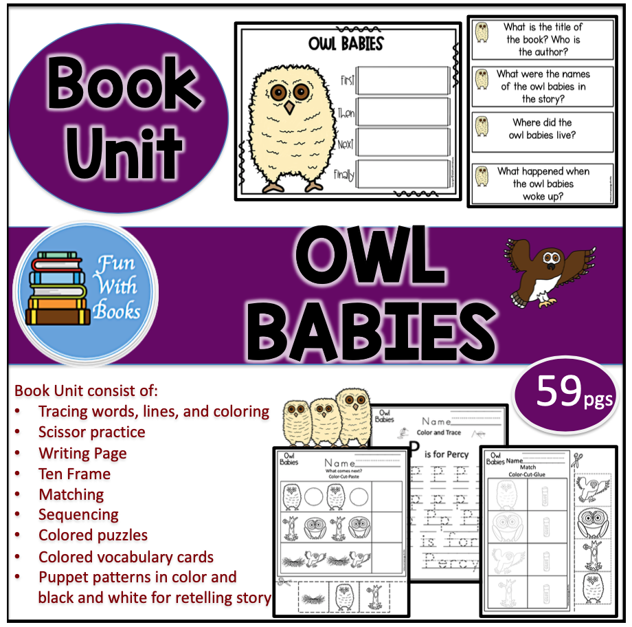 OWL BABIES BOOK UNIT ~ Book Units by Lynn