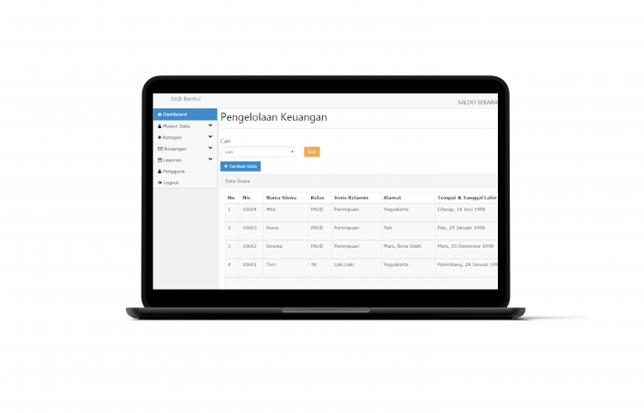 Source Code Aplikasi Pembayaran Spp Php Gratis - Teman Belajar
