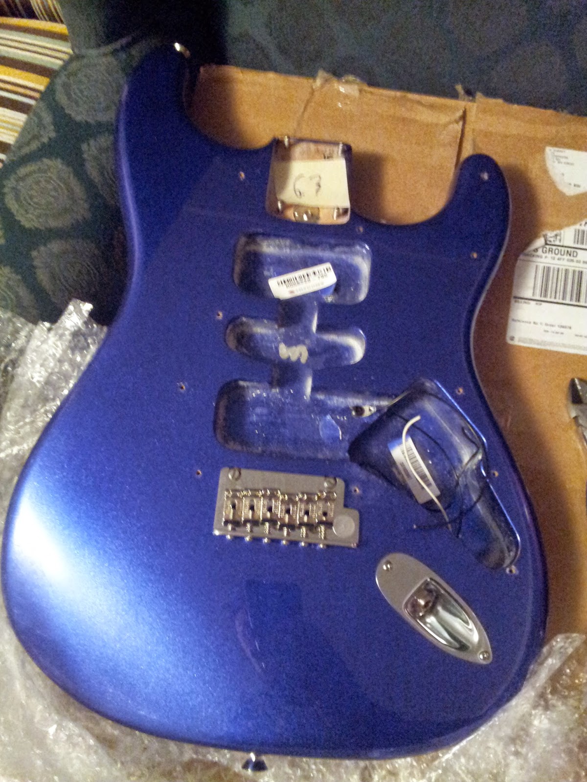 Steve's Gear & Music Blog: Project "Mystic Blue Strat": Step 4 - The ...