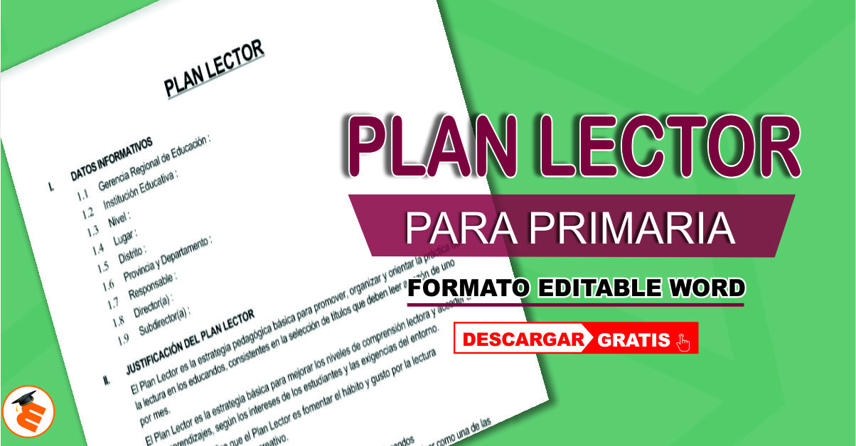 Material Educativo: Plan lector para Educación Primaria