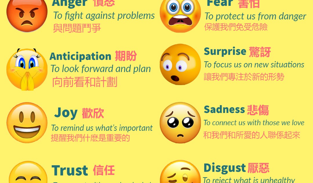 8 Basic Emotions 8個基本情緒