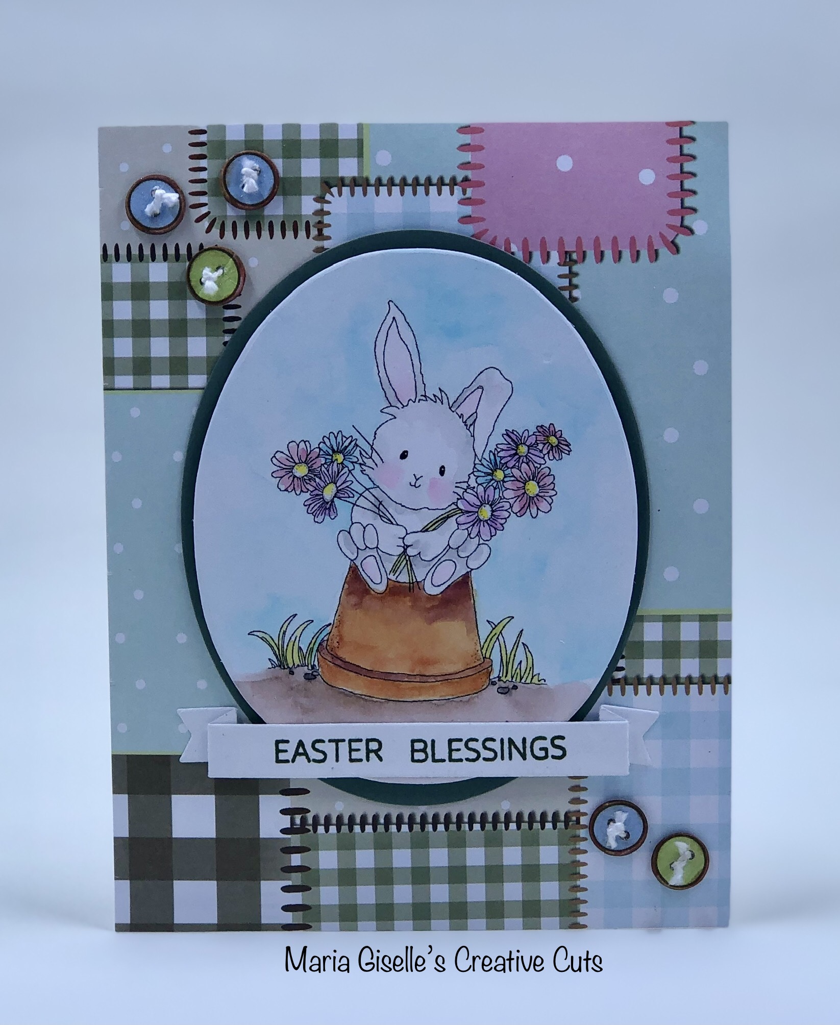 Maria Giselle's Creative Cuts: Button Embellishments From Patterned Paper