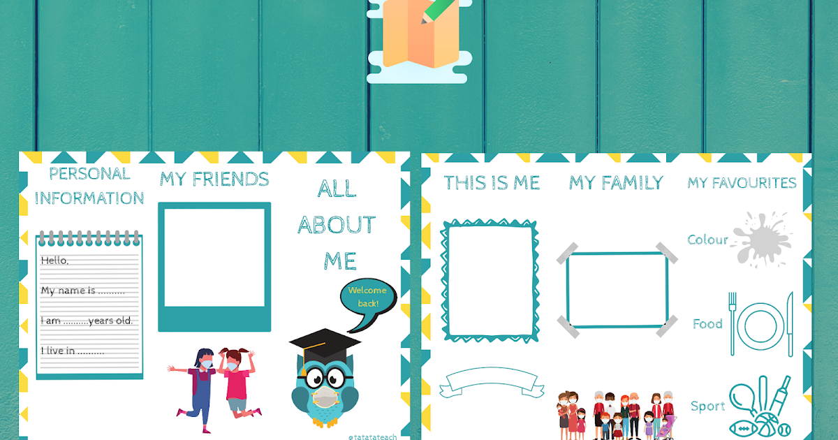 Back to school activities: All about me brochure (descargable).