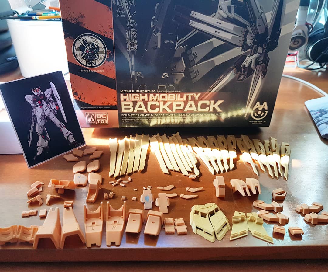 MG 1/100 RX-93 ν Gundam High Mobility Backpack Led Custom by nova ...