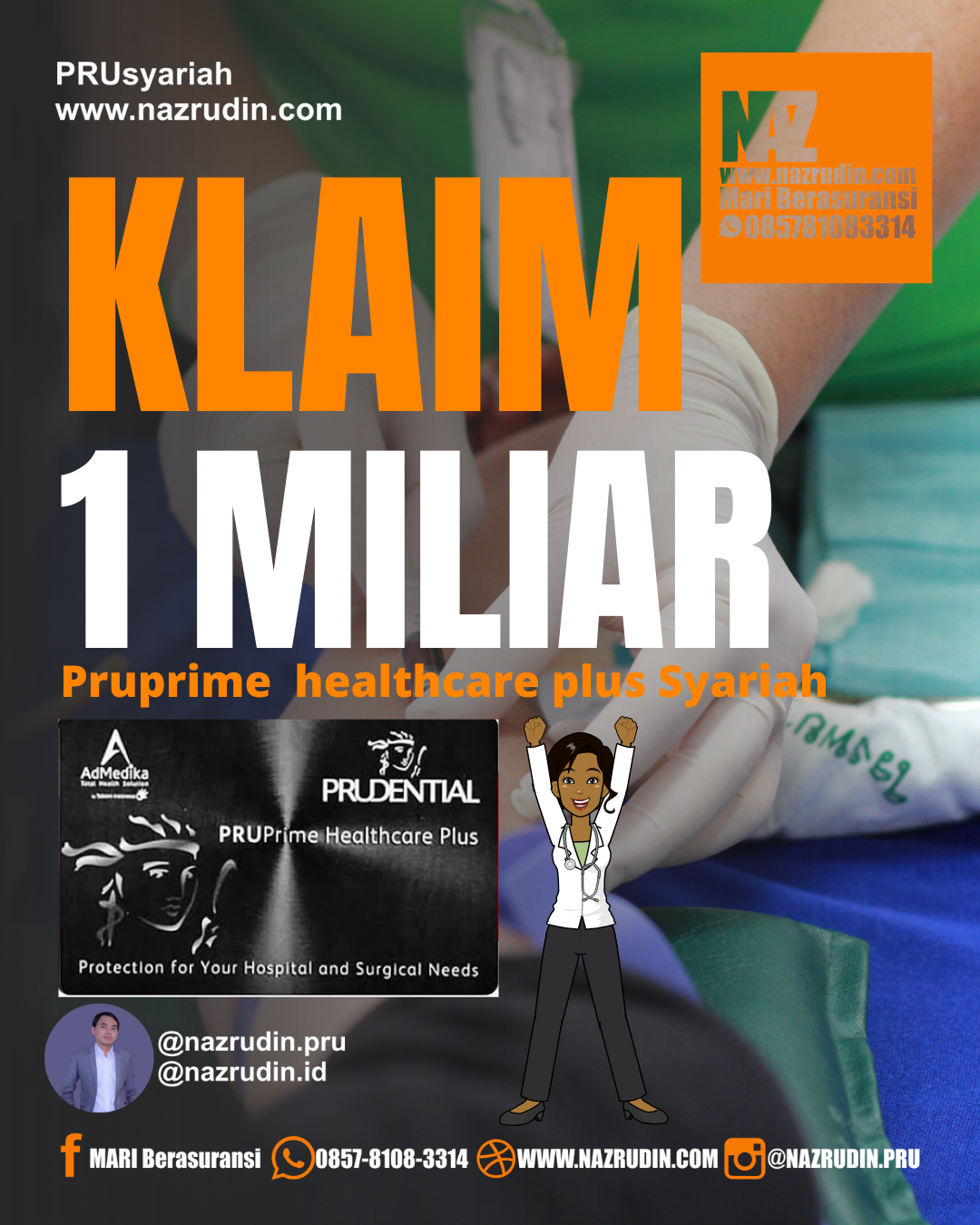 klaim Asuransi Prudential Pruprime Healthcare Plus ( PPH Plus ) 1 Miliar